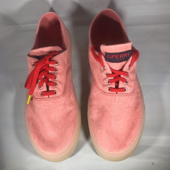 Sperry | Shoes | Sperry Womens Captains Cvo Drink Sneaker Red | Poshmark
